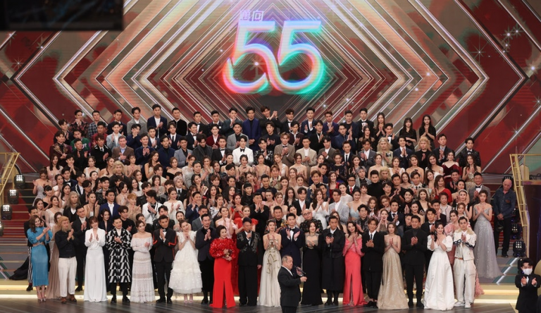 Eric Tsang Encourages Artistes at TVB 55th Anniversary Gala ...